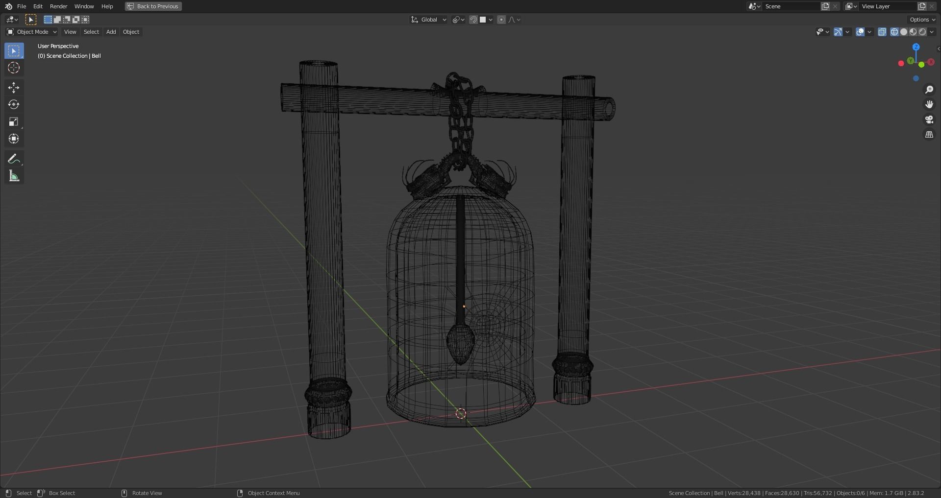 3D model Chinese Bell VR / AR / low-poly | CGTrader