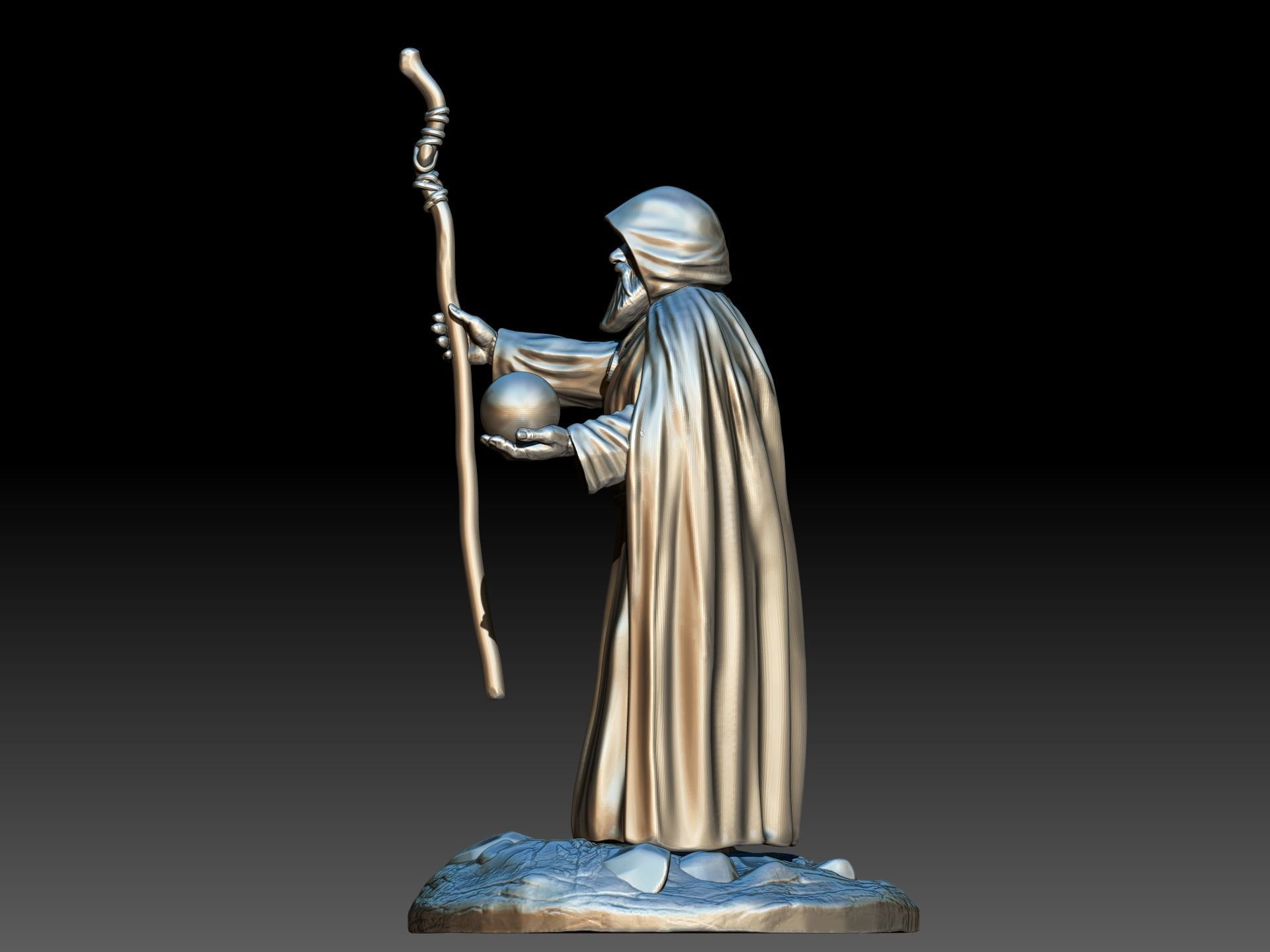 Wizard 3D model 3D printable | CGTrader