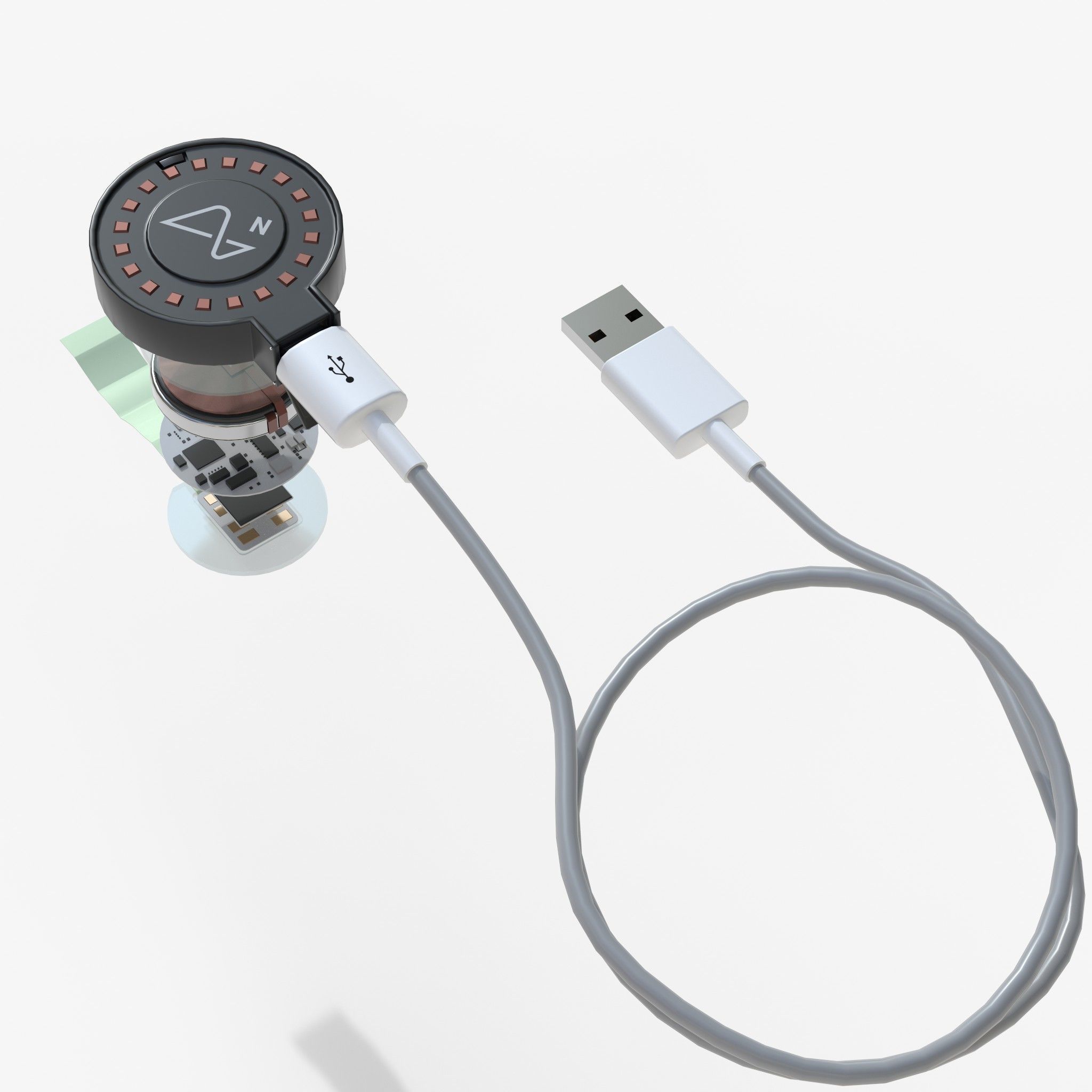 3D model Neuralink Brain Implant with Charger VR / AR / low-poly | CGTrader