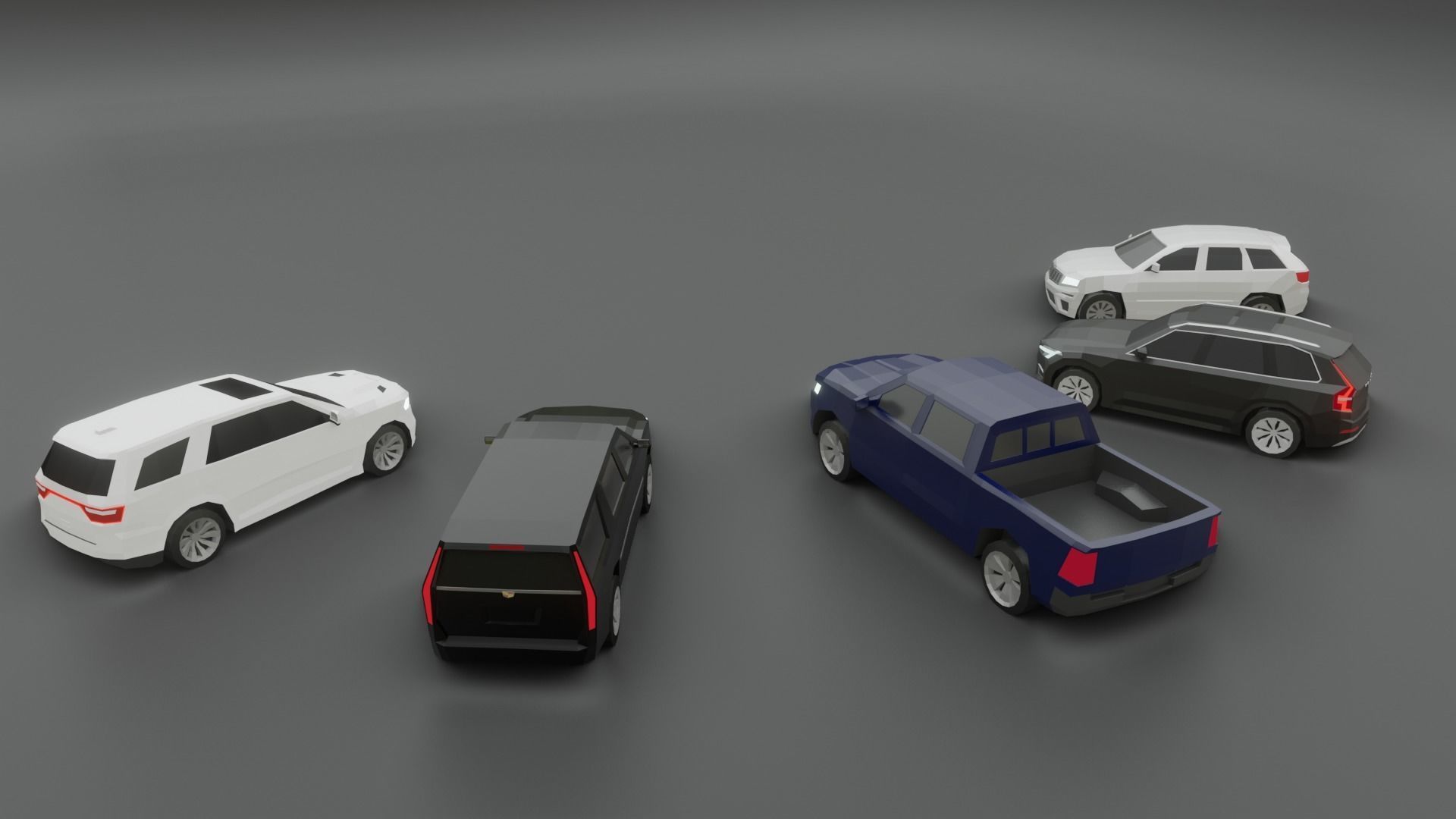 3D model SUV low-poly pack 3D models VR / AR / low-poly | CGTrader