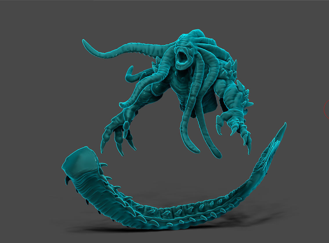 Deep Sea Terror - 65mm 3D model 3D printable | CGTrader