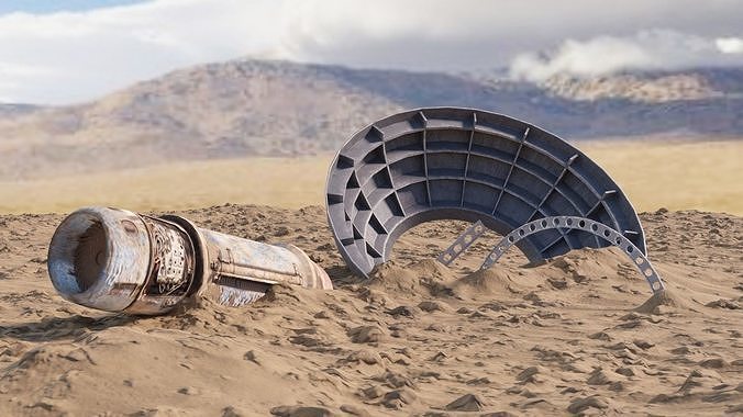 3D model Sci-Fi Scrap VR / AR / low-poly | CGTrader