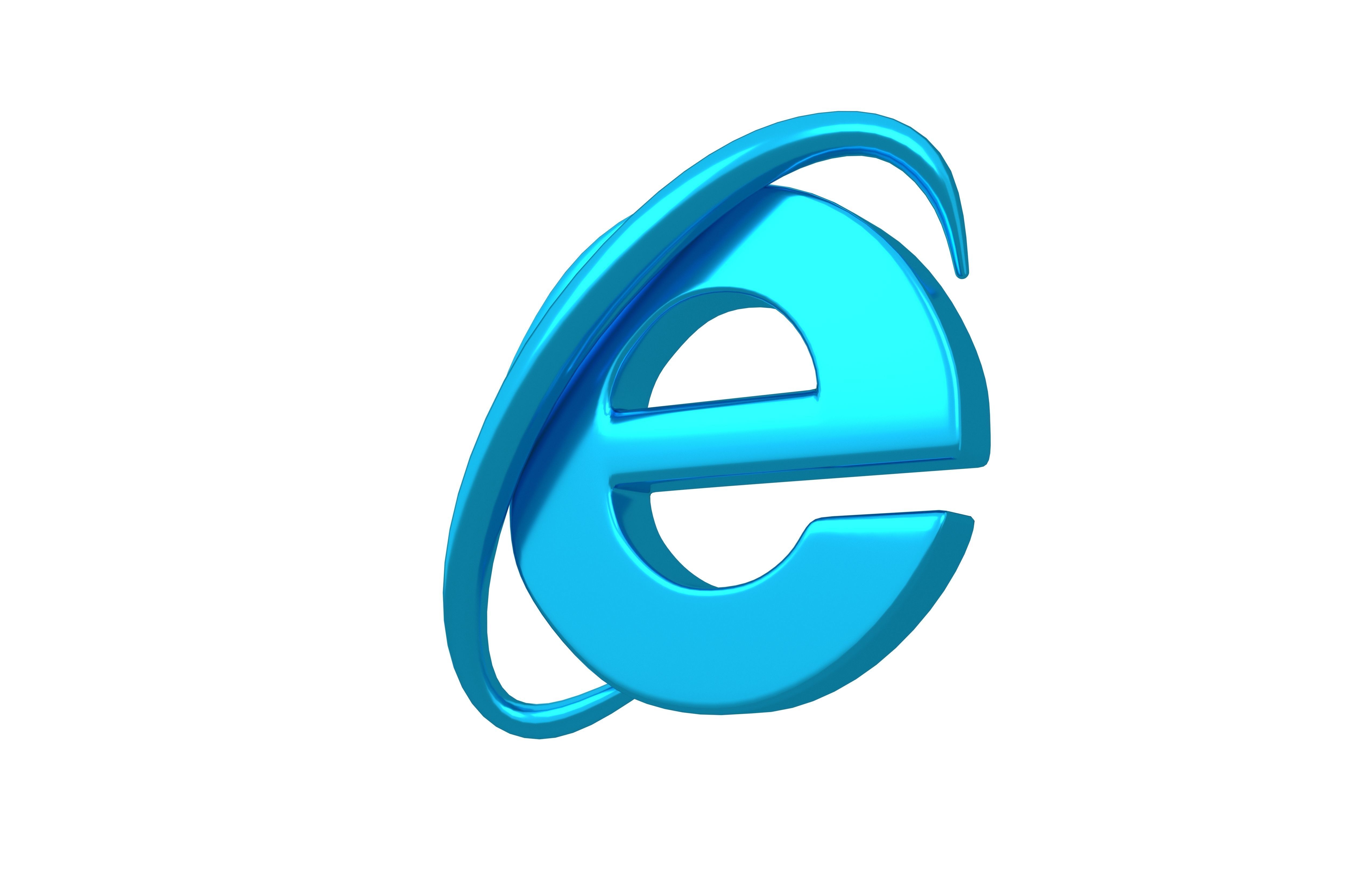 Internet Explorer Logo v1 005 free VR / AR / low-poly 3D model | CGTrader