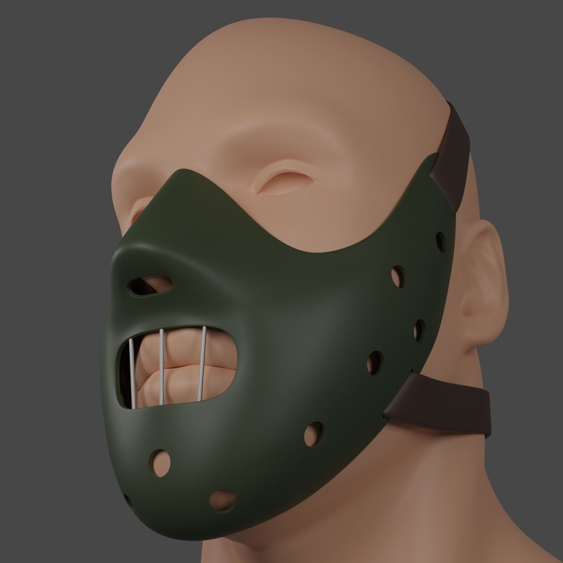 Hannibal Lecter mask 3d model 3D model 3D printable | CGTrader