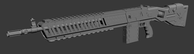 Future Rifle 3D model | CGTrader