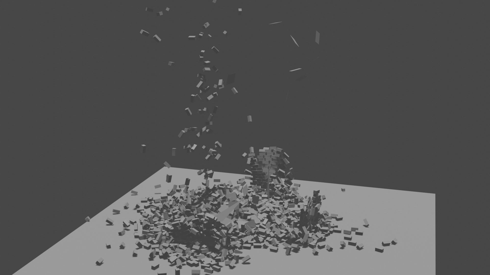 Exploding Building Free Vr Ar Low Poly 3d Model Animated Cgtrader 
