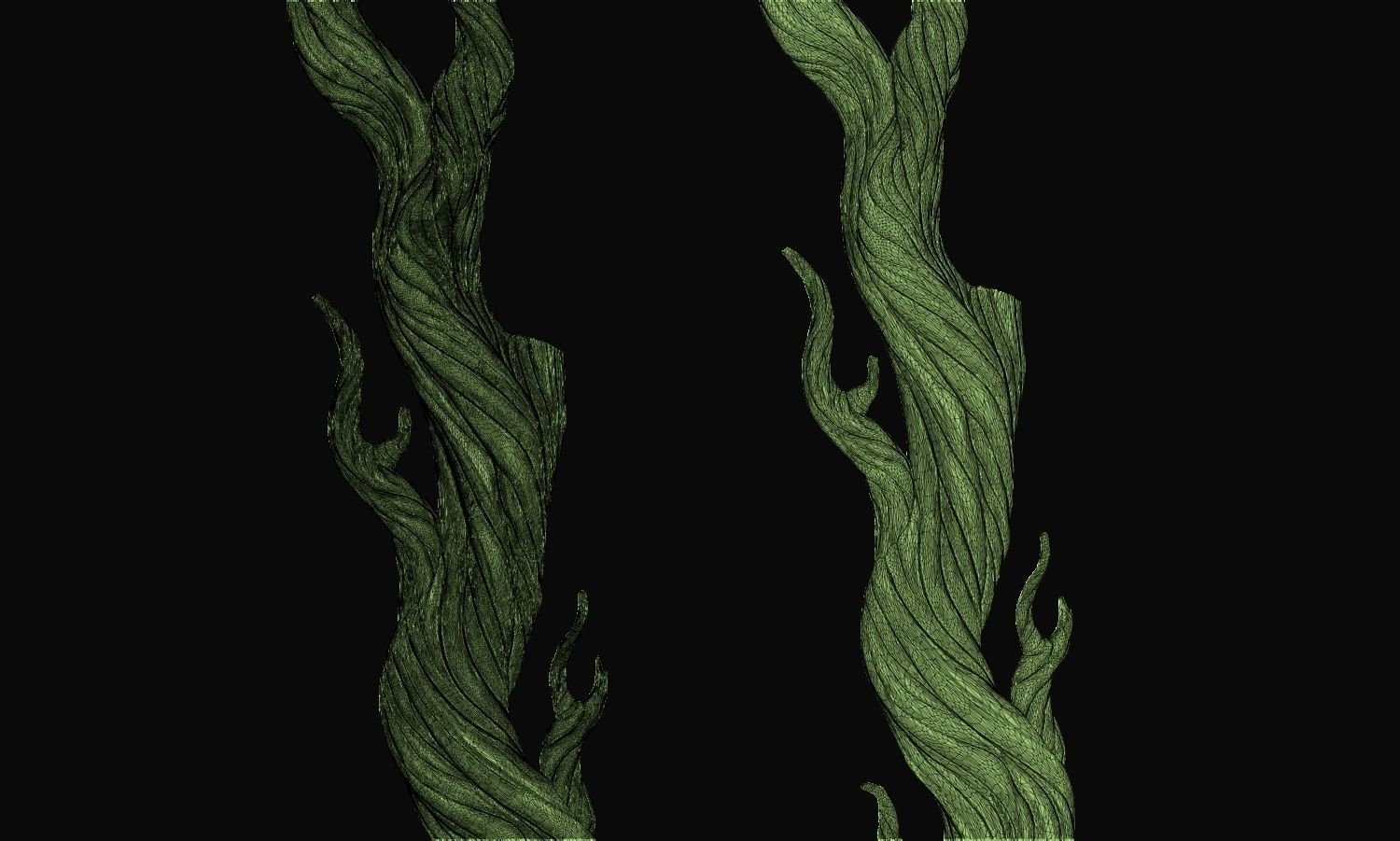 Beautiful Stylized Tree Trunk Detailed free 3D model 3D printable ...