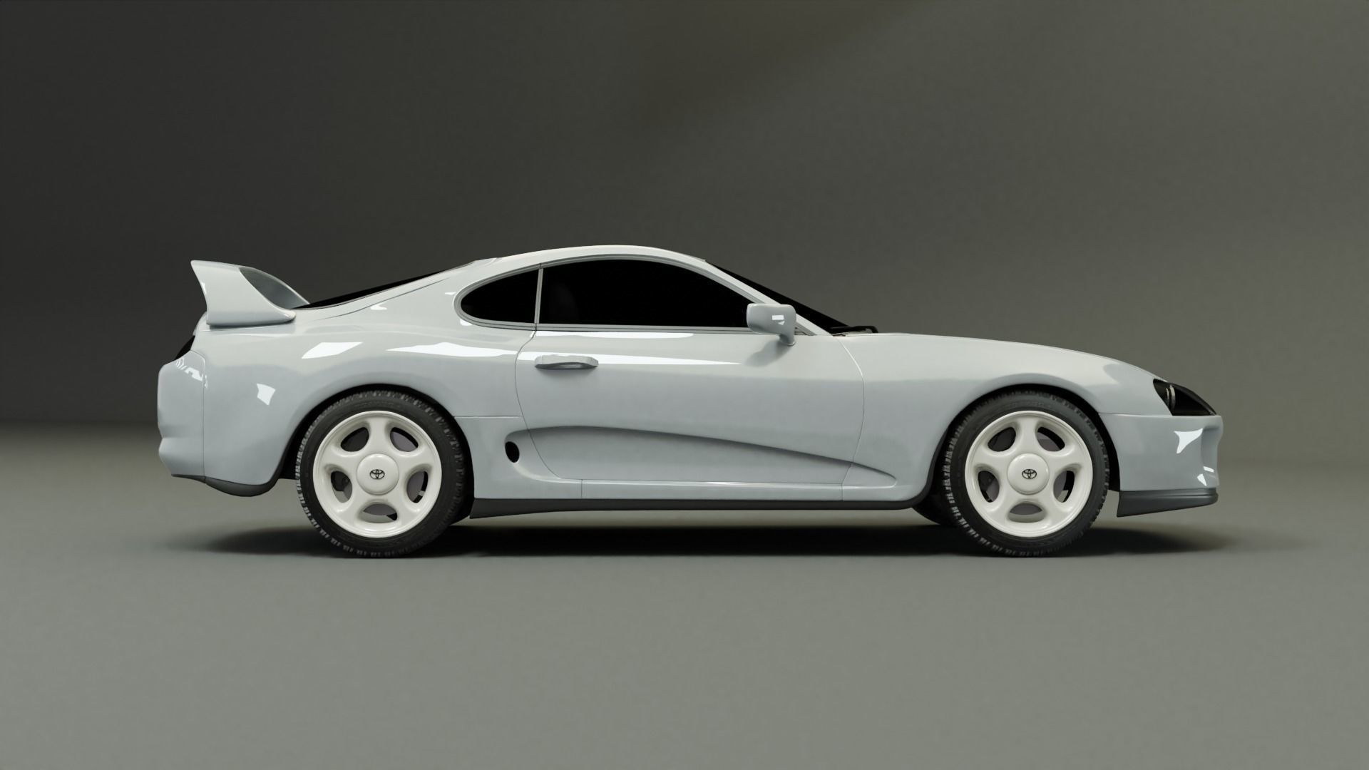 TOYOTA SUPRA - Ice Gray Metallic 3D model | CGTrader