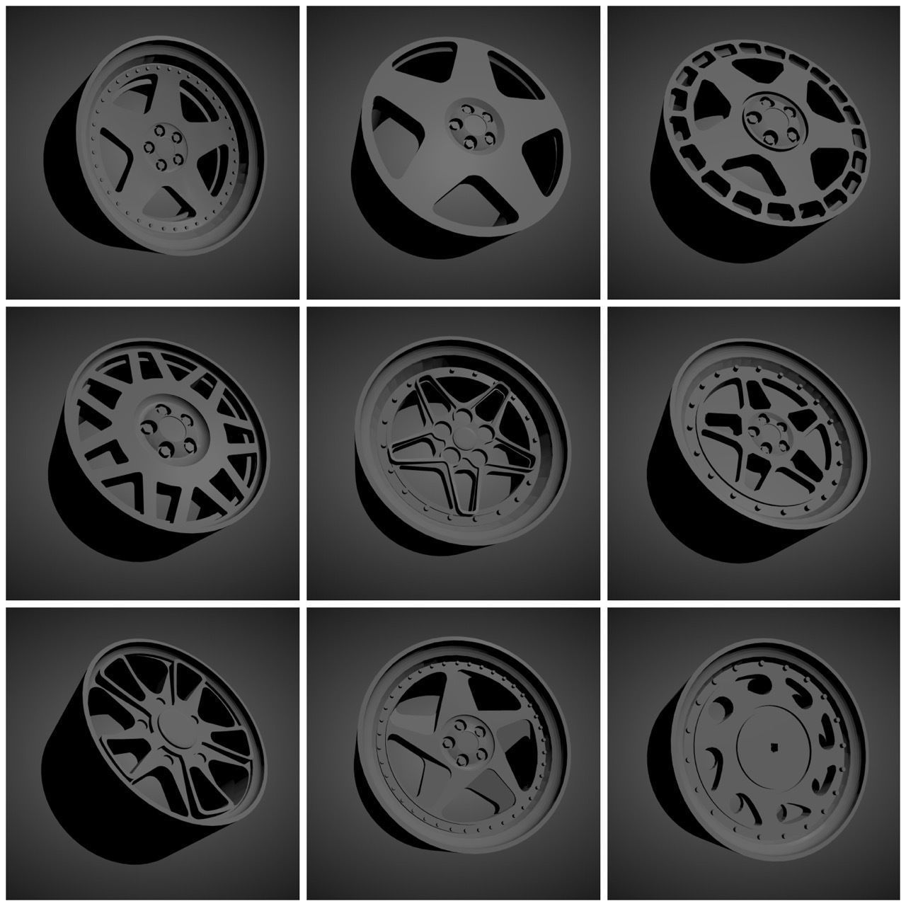 Fifteen52 scalable and Printable rims 3D Model Collection | CGTrader