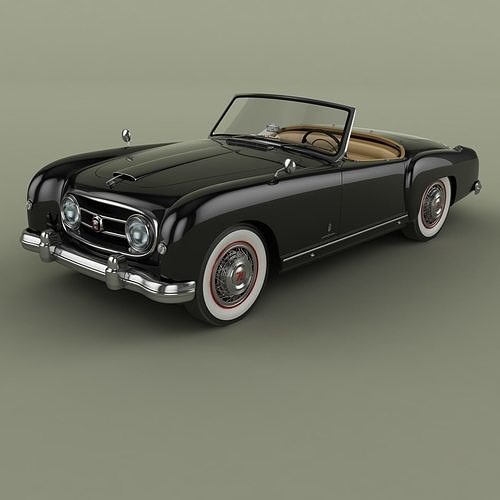 Nash Healey Pininfarina Roadster 3D model | CGTrader