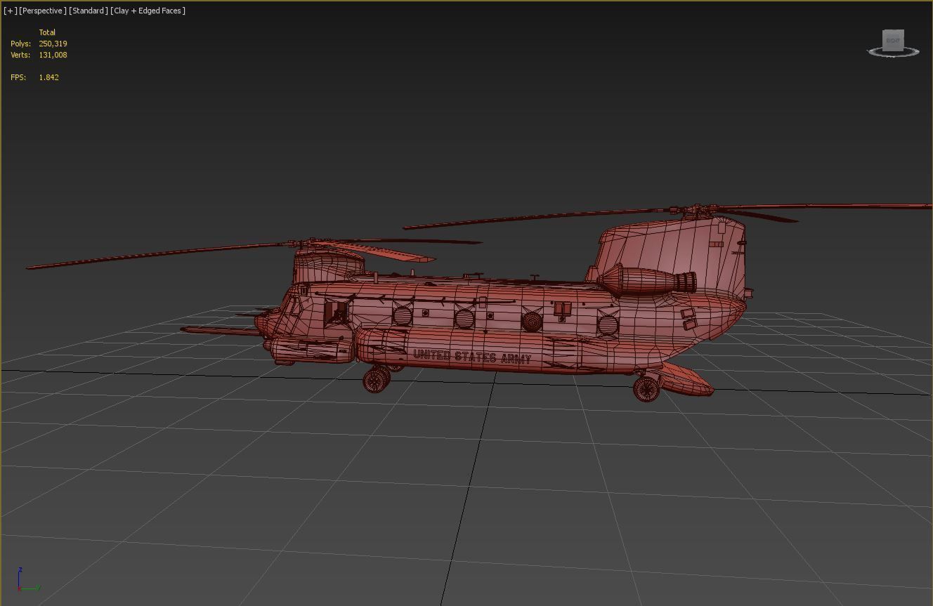 Chinook Helicopter 3D model | CGTrader