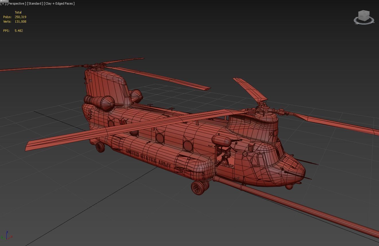Chinook Helicopter 3D model | CGTrader