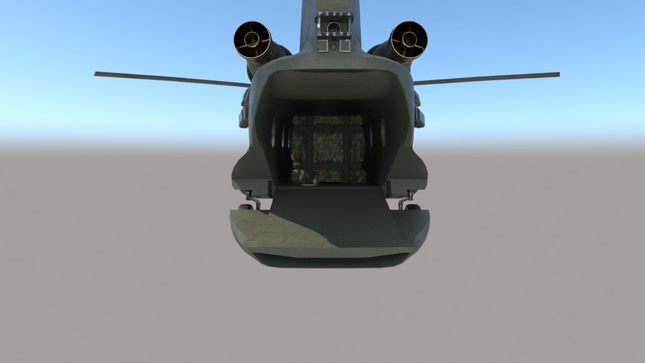 Chinook Helicopter 3D model | CGTrader