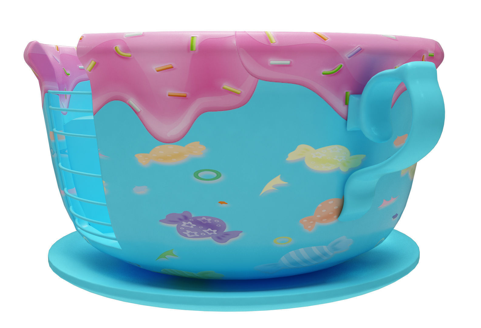 3D model Tea Cup Ride VR / AR / low-poly | CGTrader