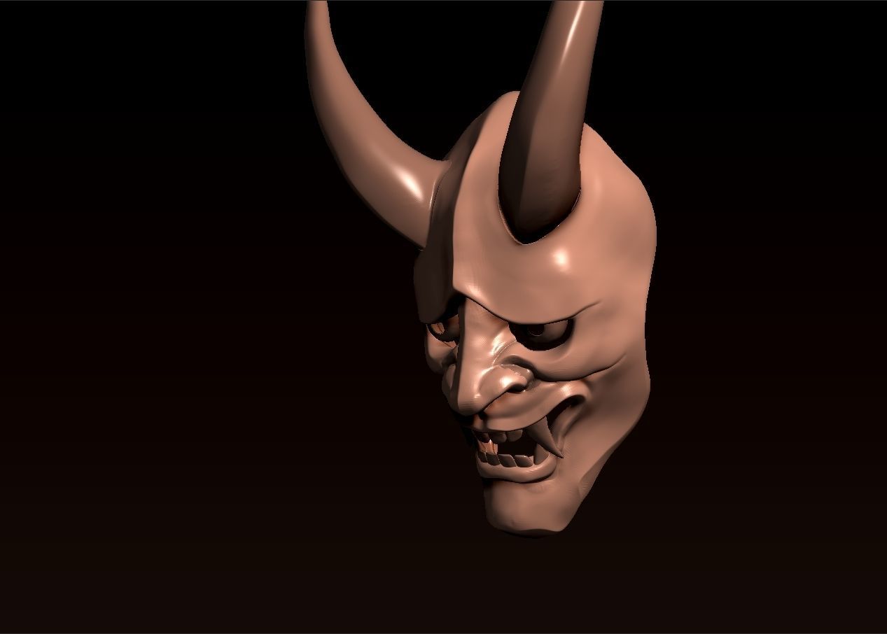 japanese hannya noh yamato one piece mask 3D model 3D printable | CGTrader