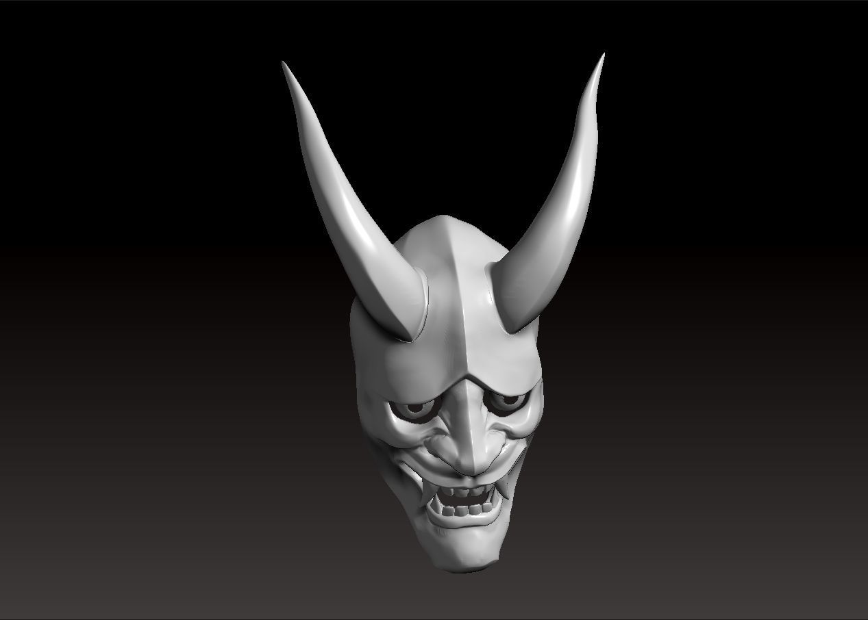japanese hannya noh yamato one piece mask 3D model 3D printable | CGTrader