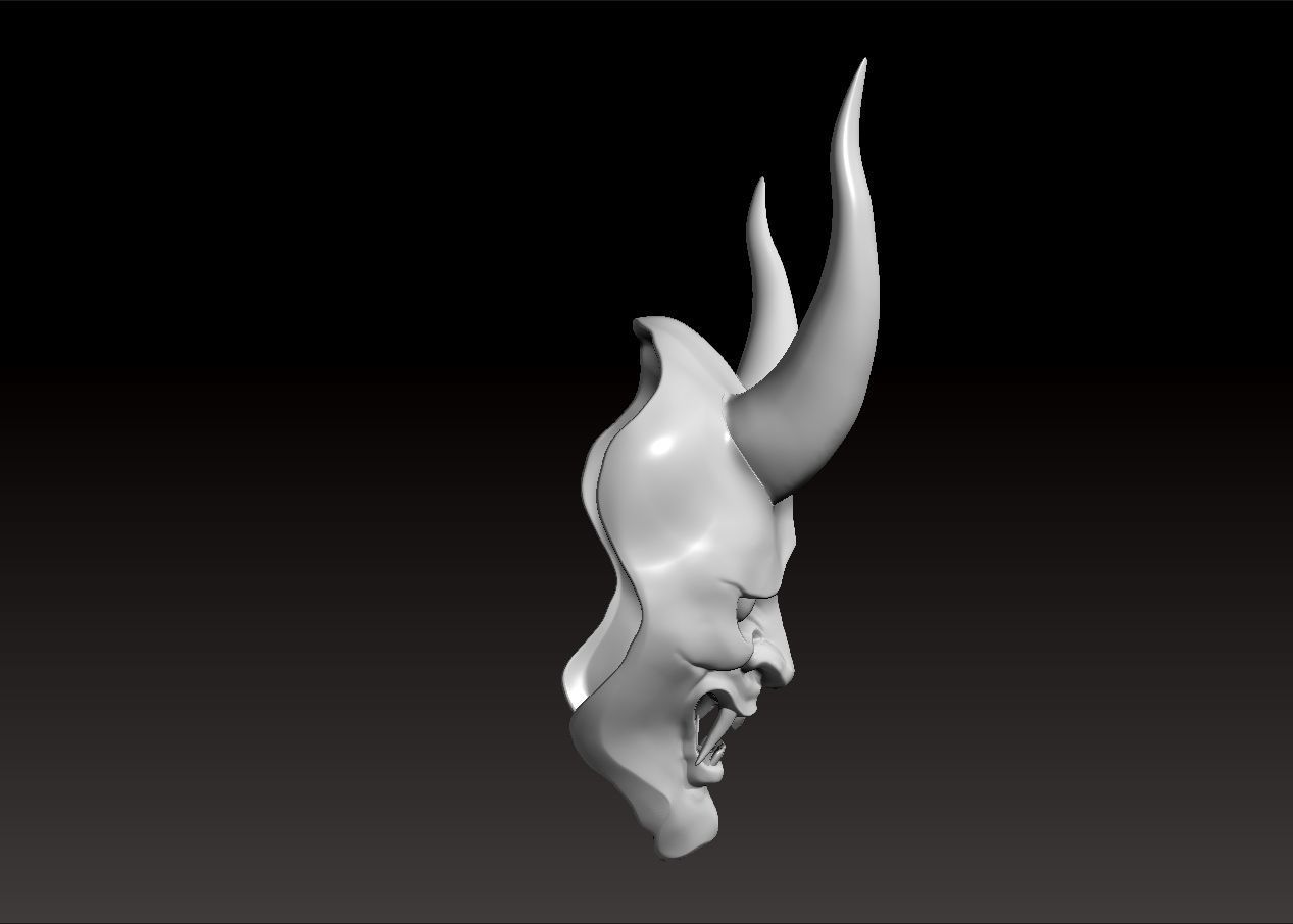 japanese hannya noh yamato one piece mask 3D model 3D printable | CGTrader