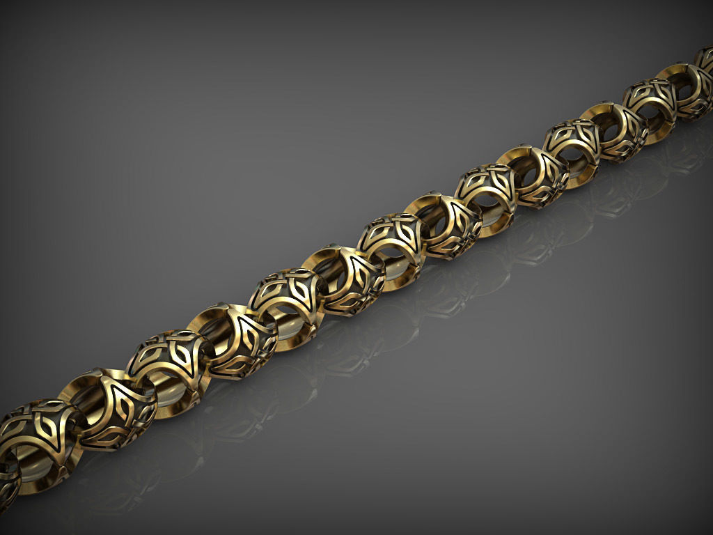 Chain Link 180 3D model 3D printable | CGTrader
