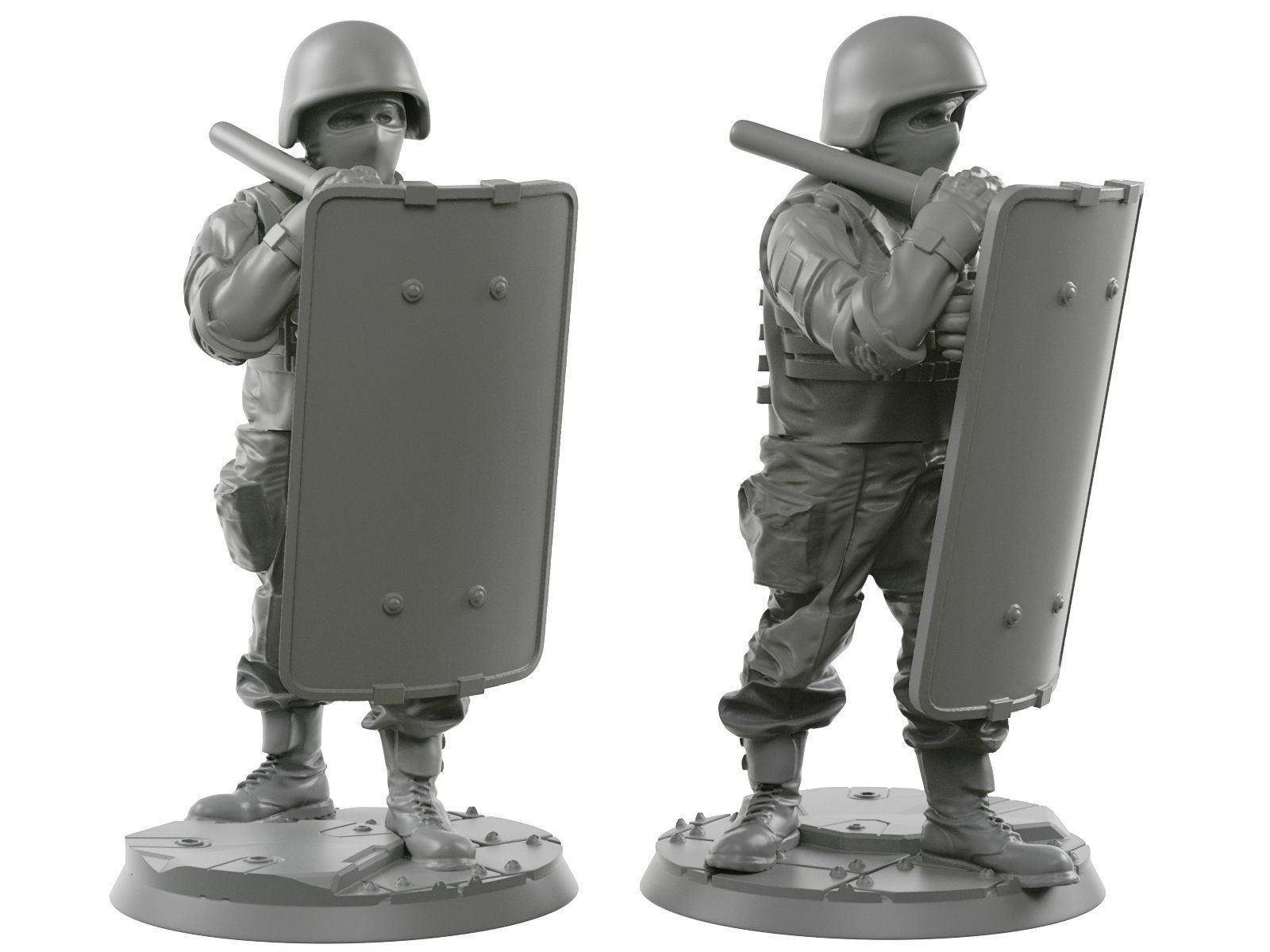 Riot Shields 3D model 3D printable | CGTrader