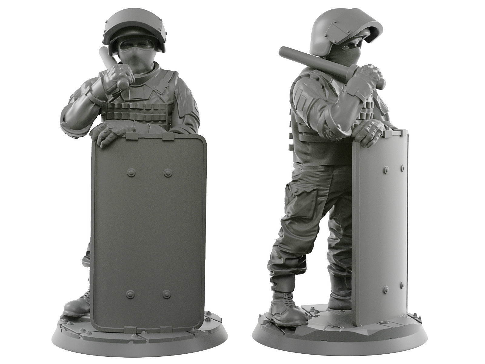 Riot Shields 3D model 3D printable | CGTrader