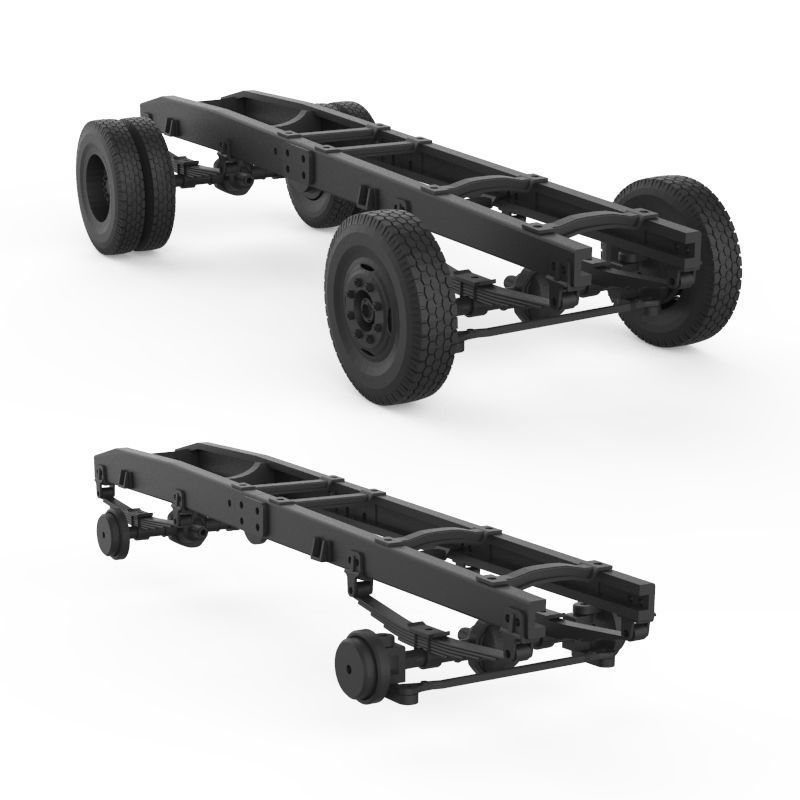 Chassis Mercedes Benz 3D model 3D printable | CGTrader