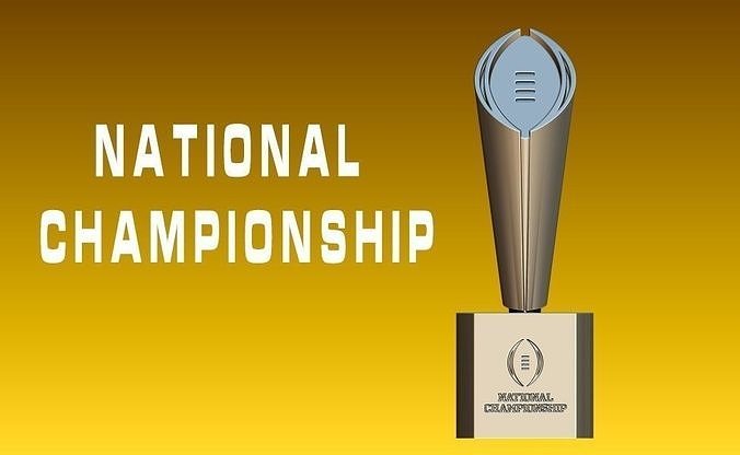 College Football Playoff National Championship Cup 3D model 3D ...