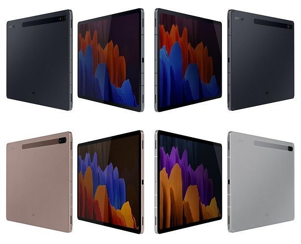 Samsung Galaxy Tab S7 Plus All Colors 3D model | CGTrader