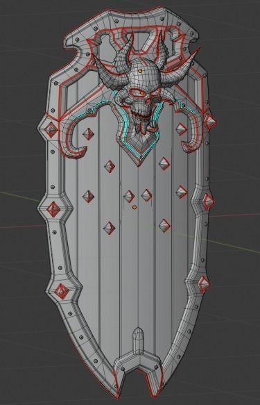 3D model Warrior Heavy Shield VR / AR / low-poly | CGTrader