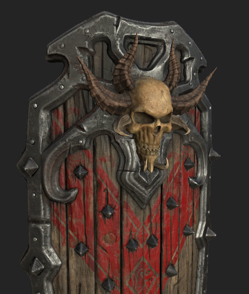 3D model Warrior Heavy Shield VR / AR / low-poly | CGTrader