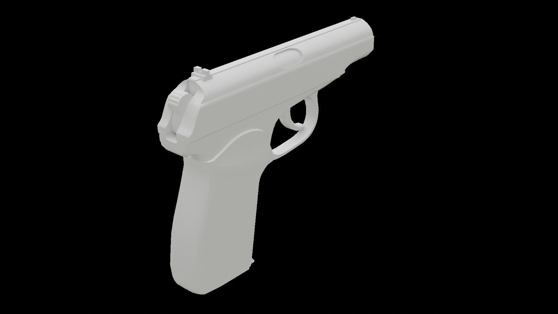 Makarov Pistol 3D Model free VR / AR / low-poly 3D model rigged | CGTrader