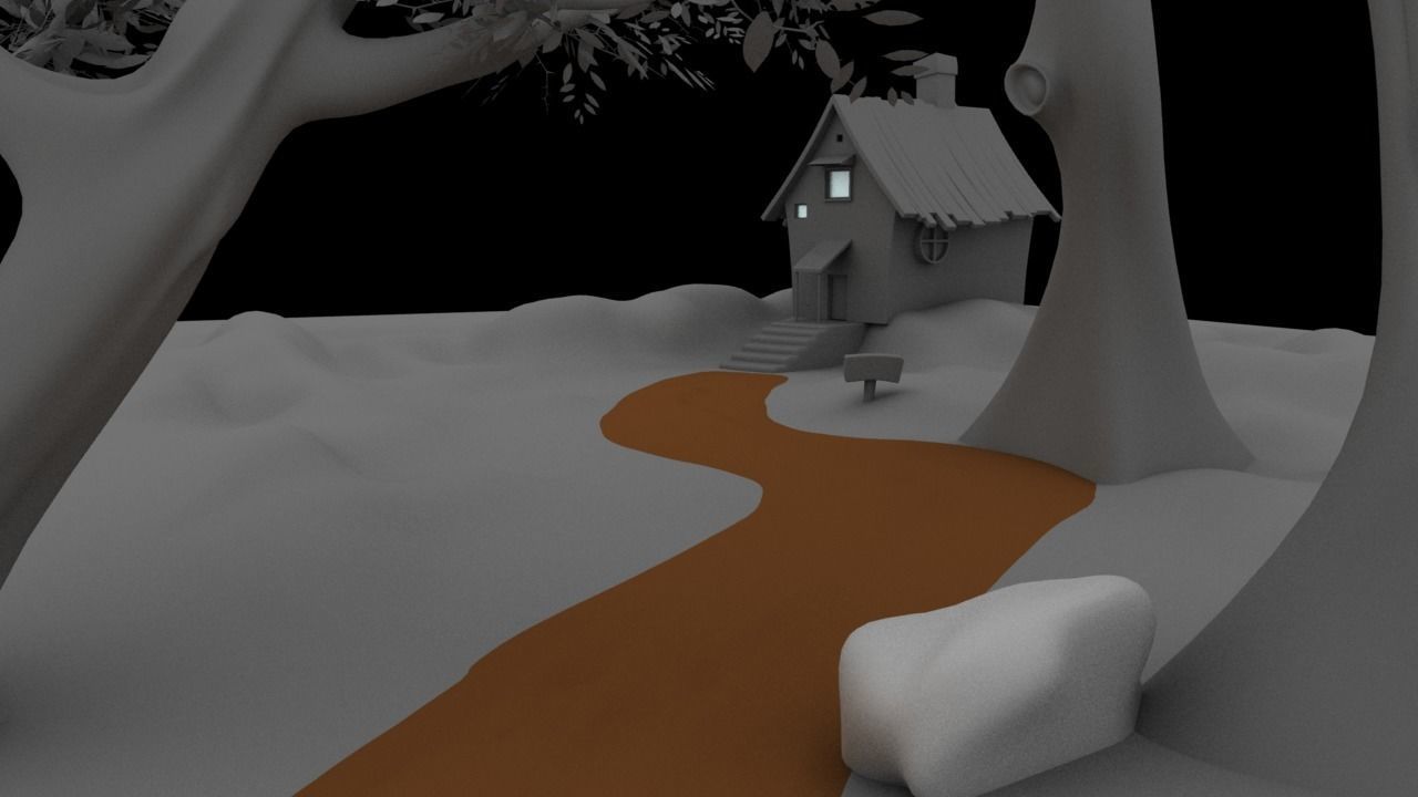 this is 3d background exterior model file type OBJ maya mb 3D model ...