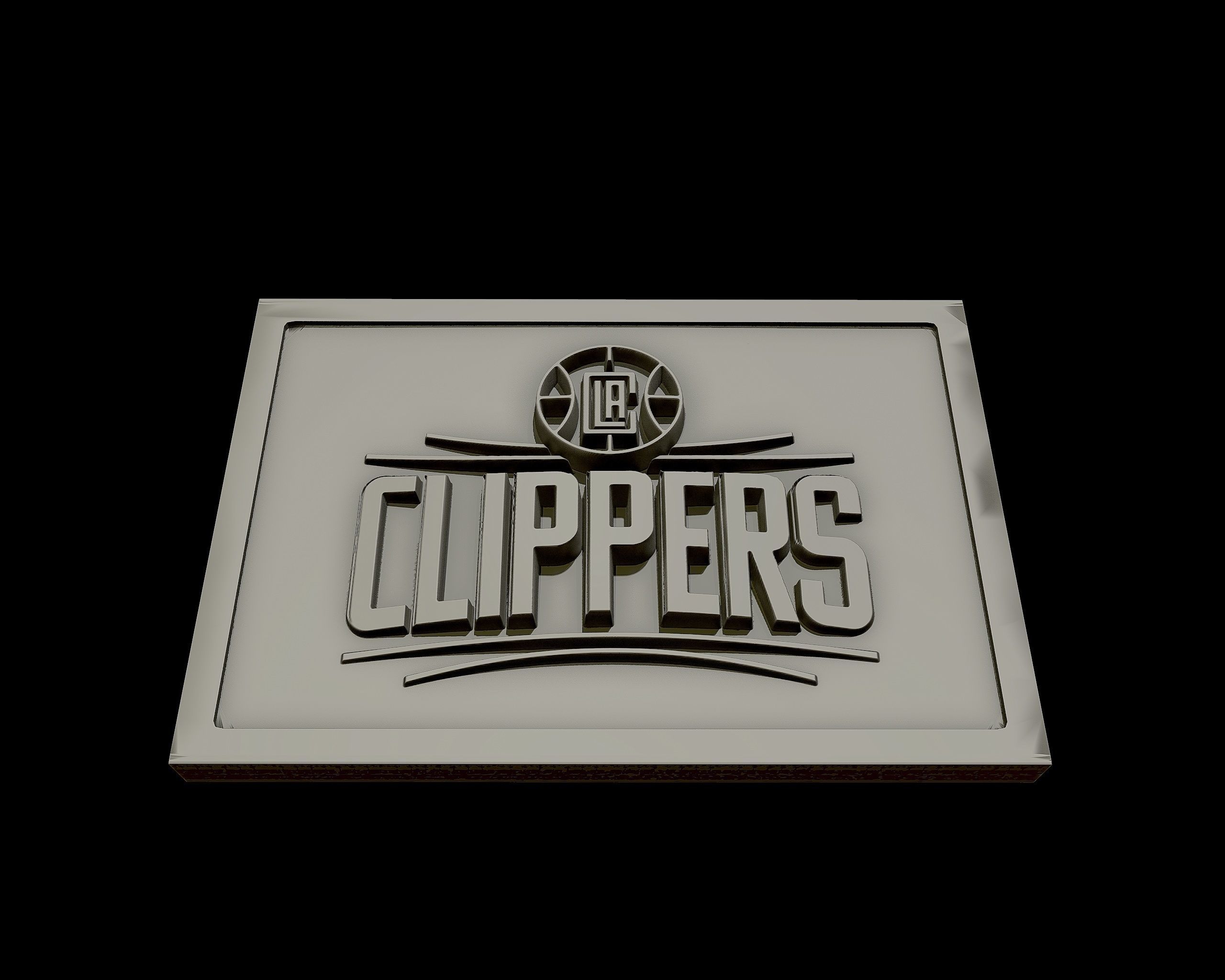 Los Angeles Clippers logo relief 3D model 3D printable | CGTrader
