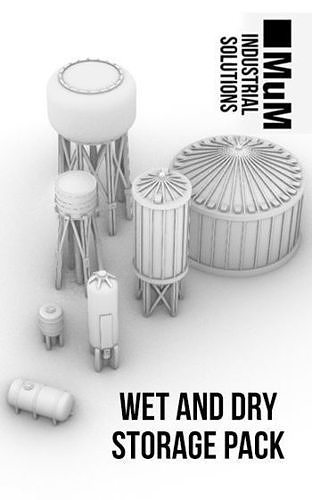 Dry and Wet Storage Pack 3D model 3D printable | CGTrader