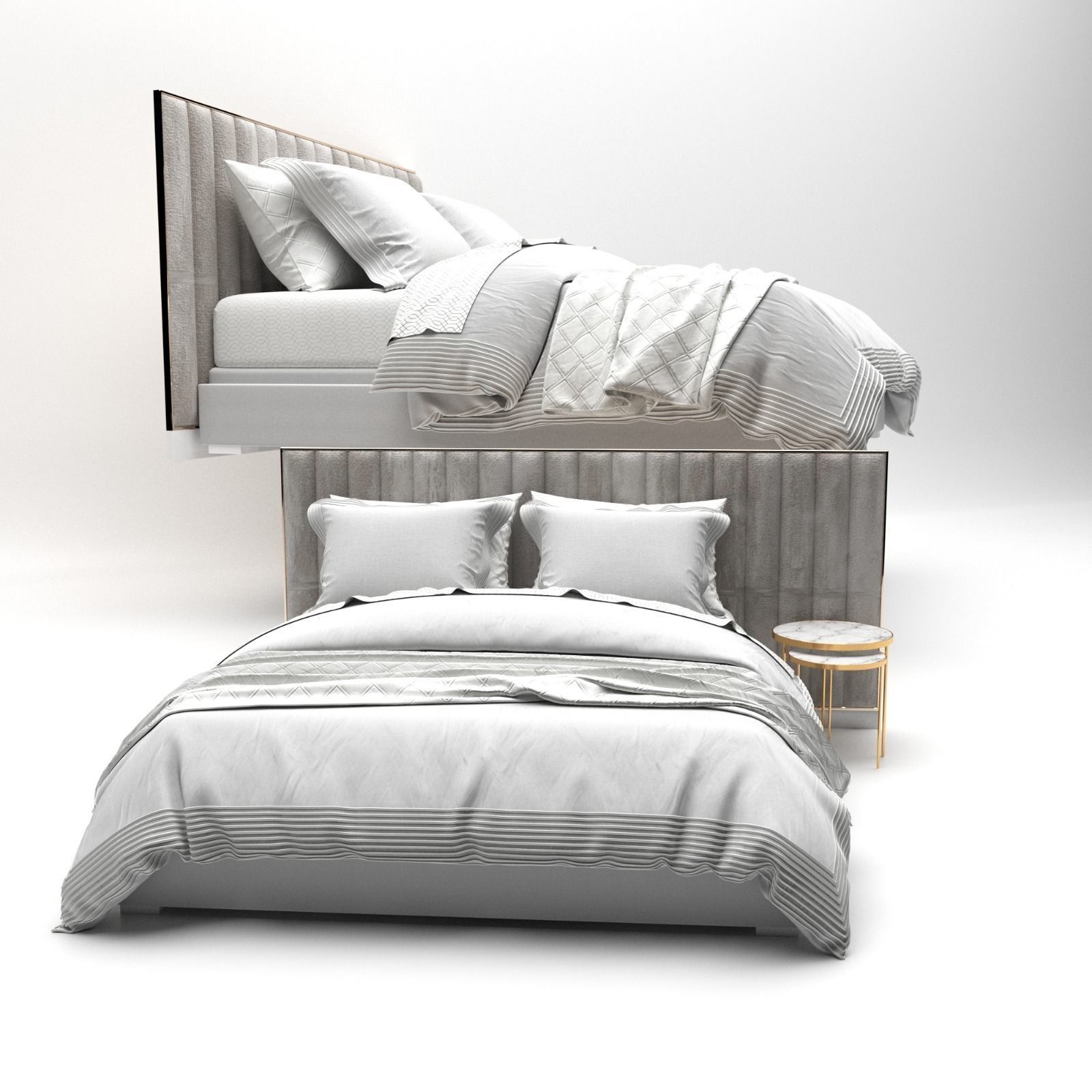 3D model MEGA PACKAGE 8 PIECES ULTRA QUALITY BED FILE VR / AR / low ...