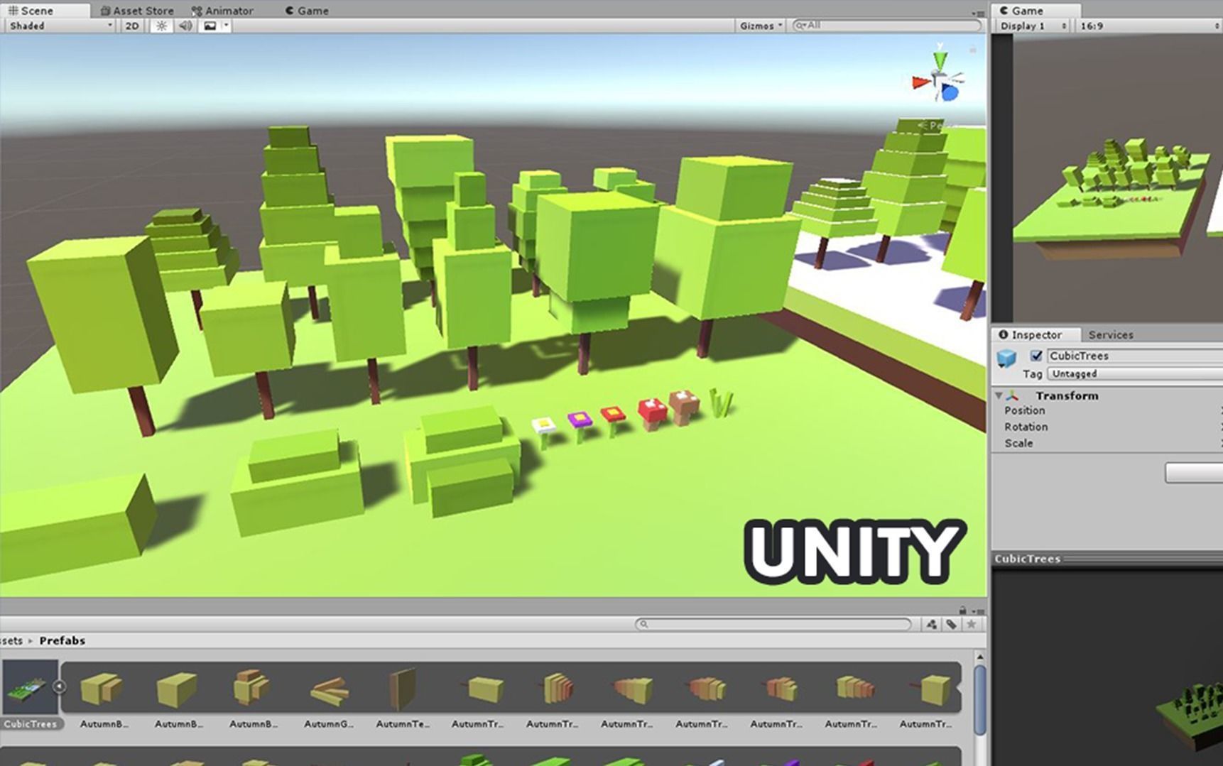 3D model Cubic Tree Asset VR / AR / low-poly | CGTrader