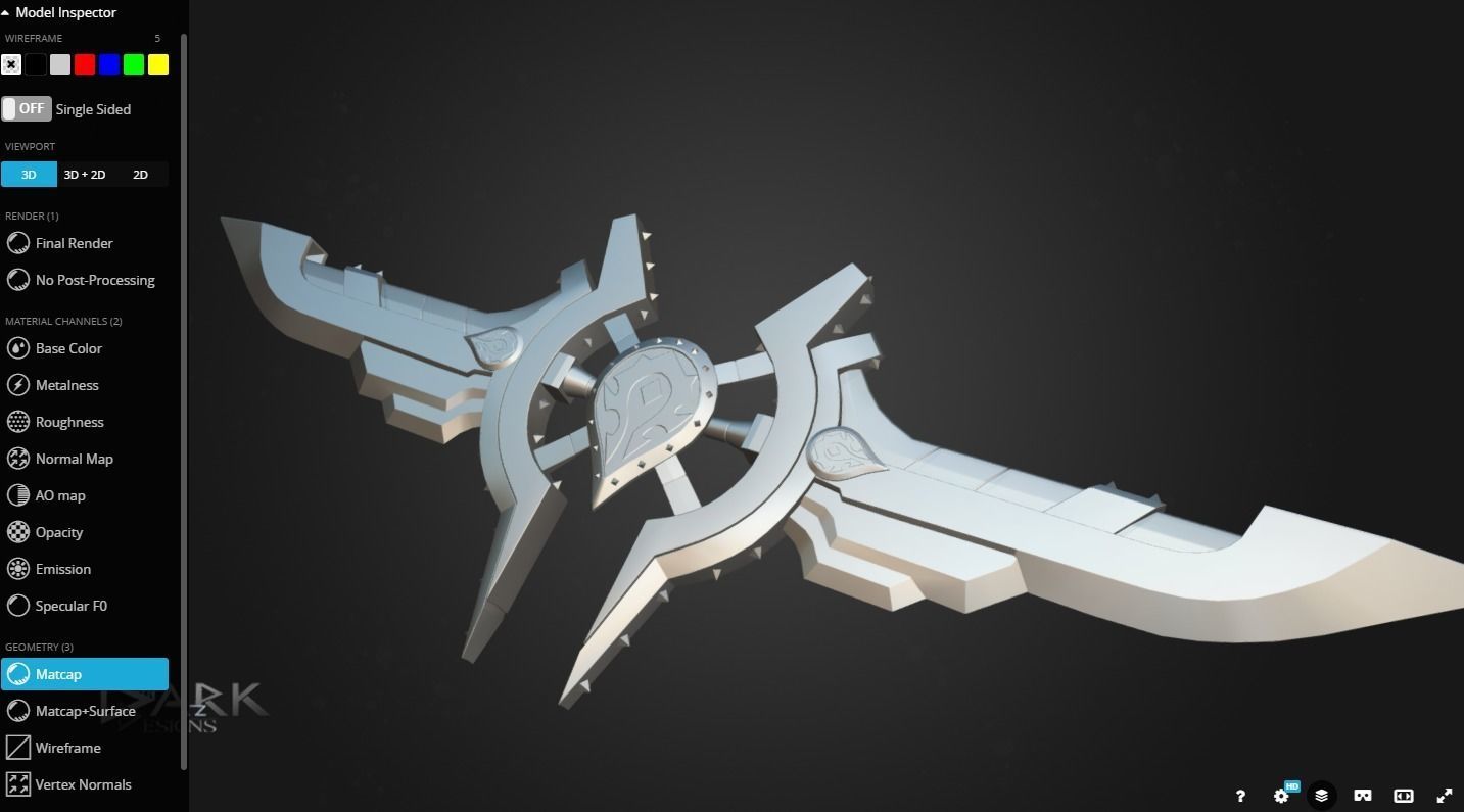 3D model Horde Warglaive VR / AR / low-poly | CGTrader