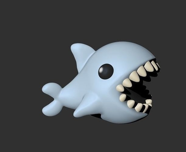 Cute Shark 3D model 3D printable | CGTrader