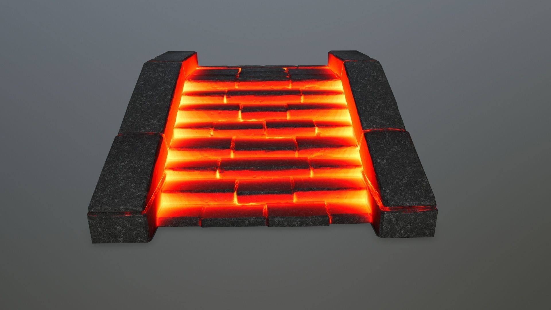 3D model lava stair VR / AR / low-poly | CGTrader