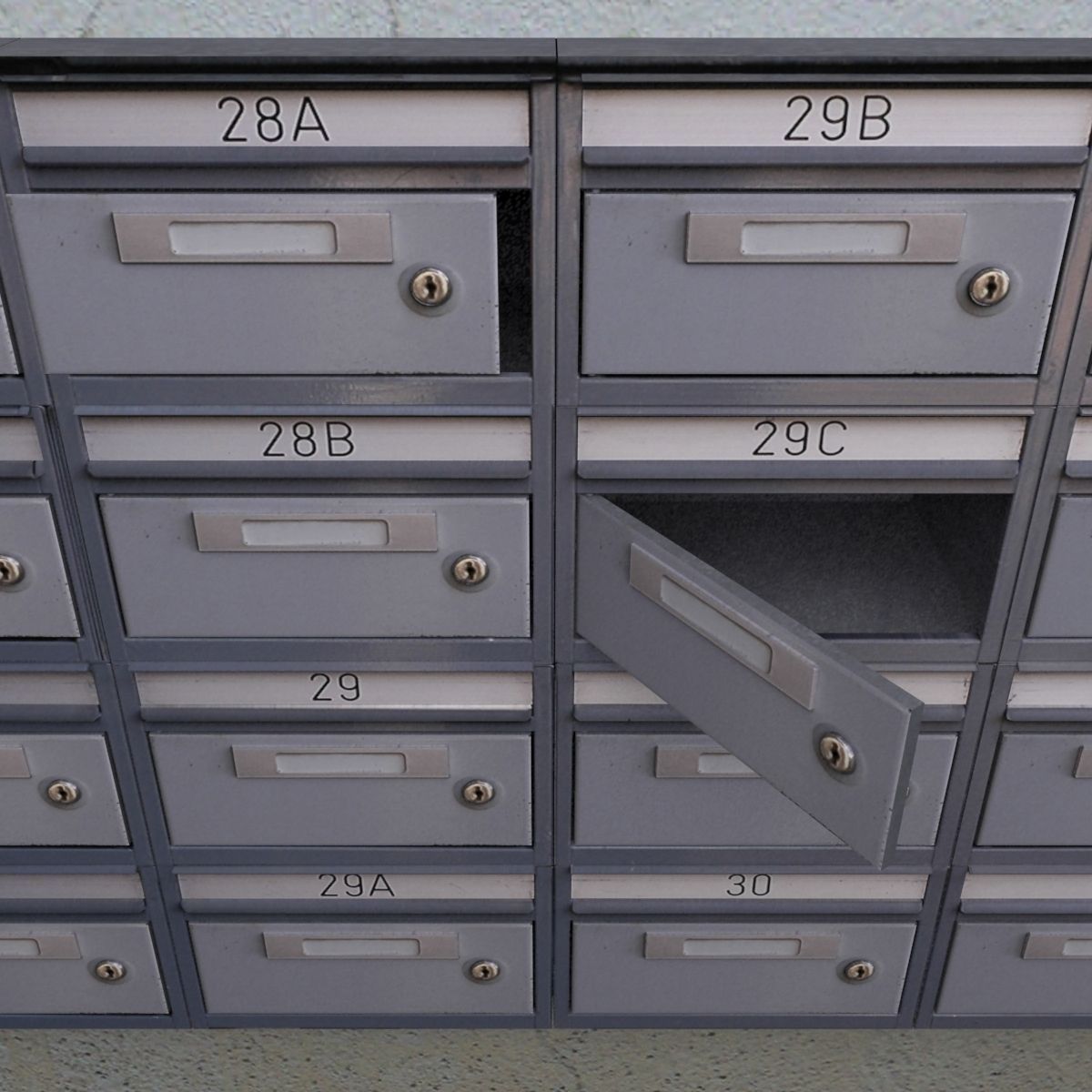 3D model mail boxes VR / AR / low-poly | CGTrader