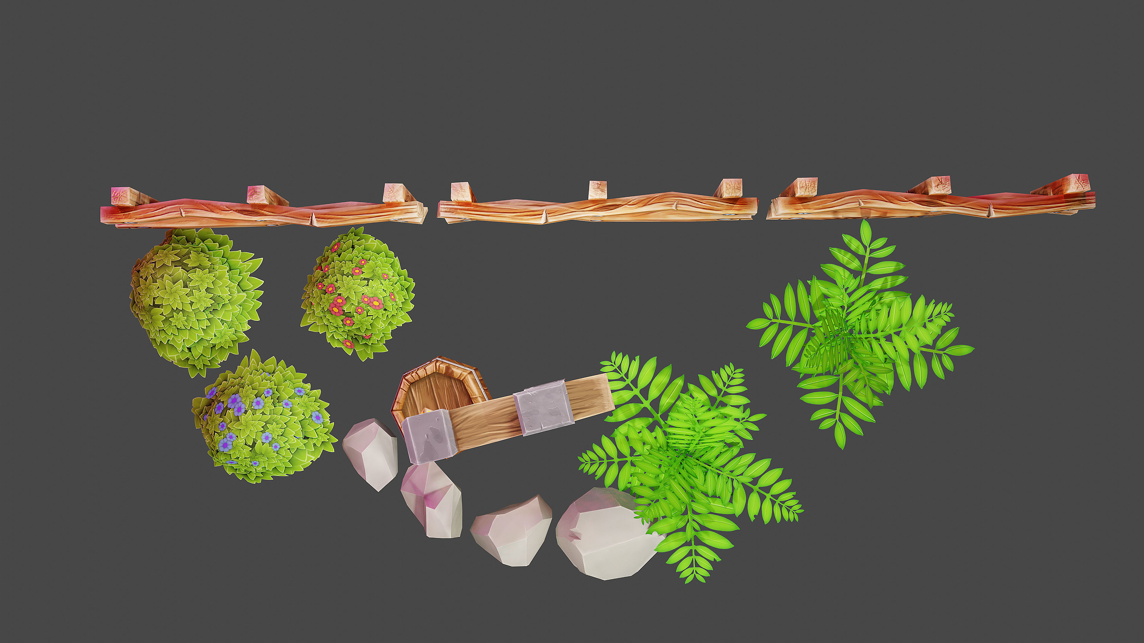 3D model Basic Asset Pack VR / AR / low-poly | CGTrader