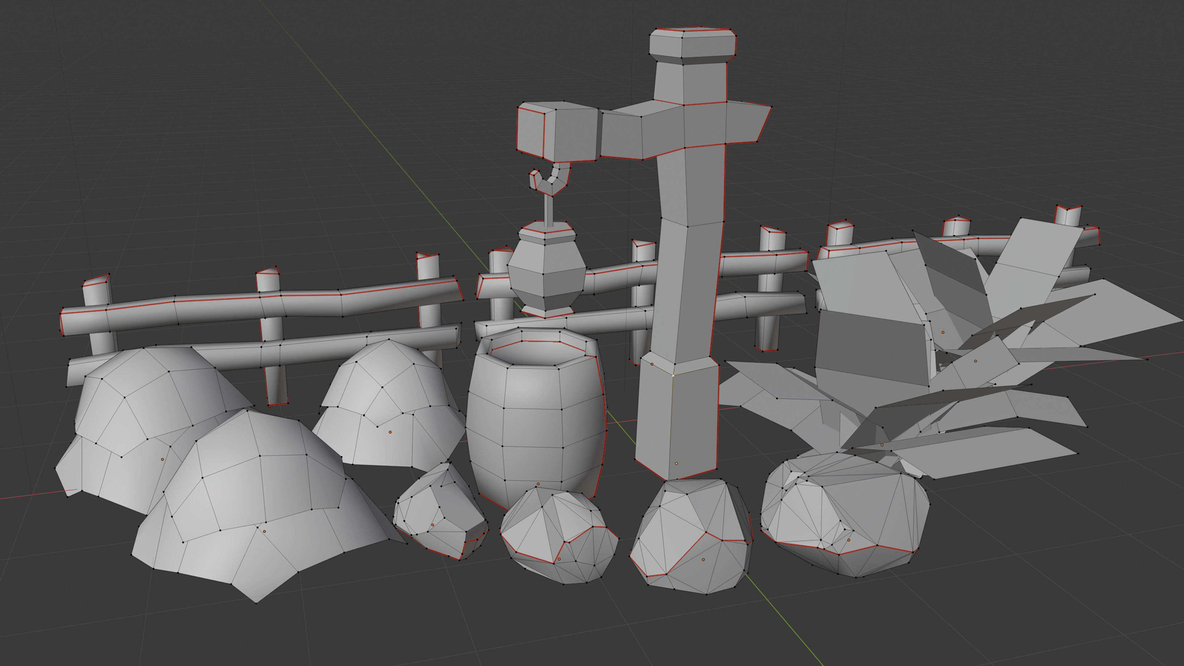 3D model Basic Asset Pack VR / AR / low-poly | CGTrader