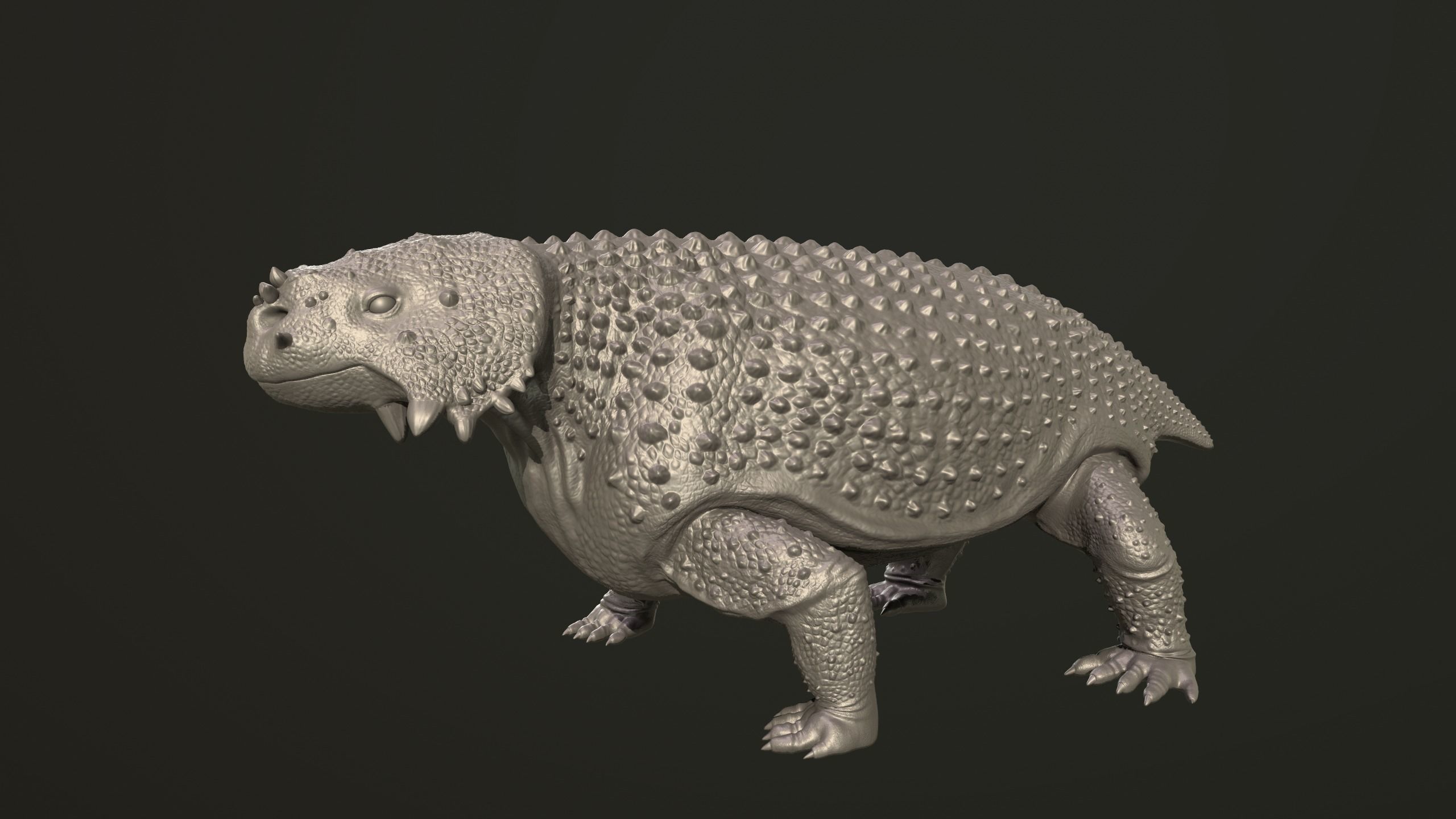 Scutosaurus animal 3D model 3D printable | CGTrader