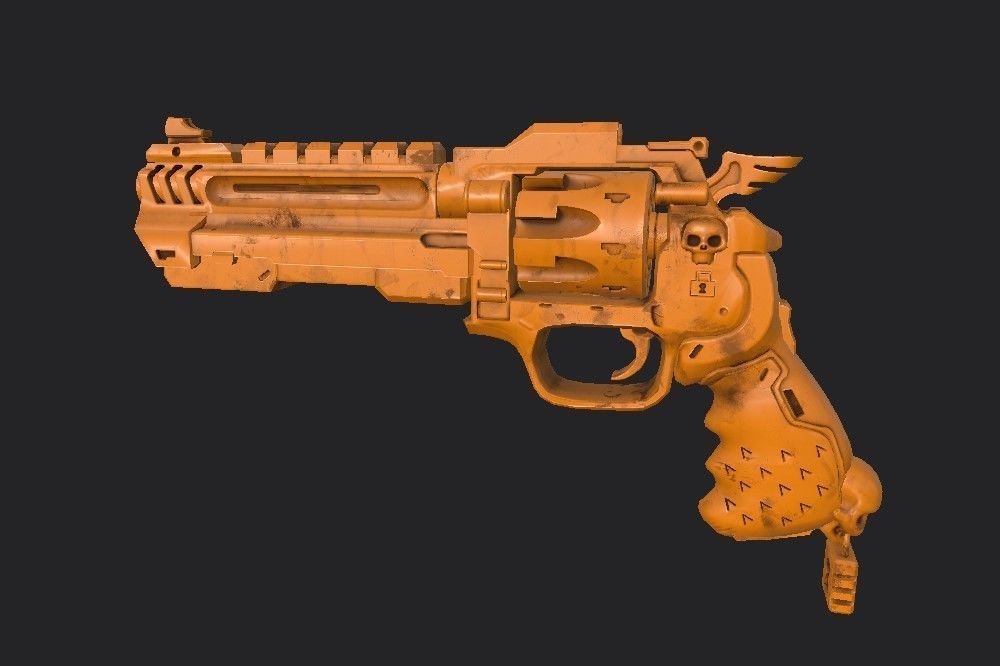 3D model Deadlock revolver VR / AR / low-poly | CGTrader