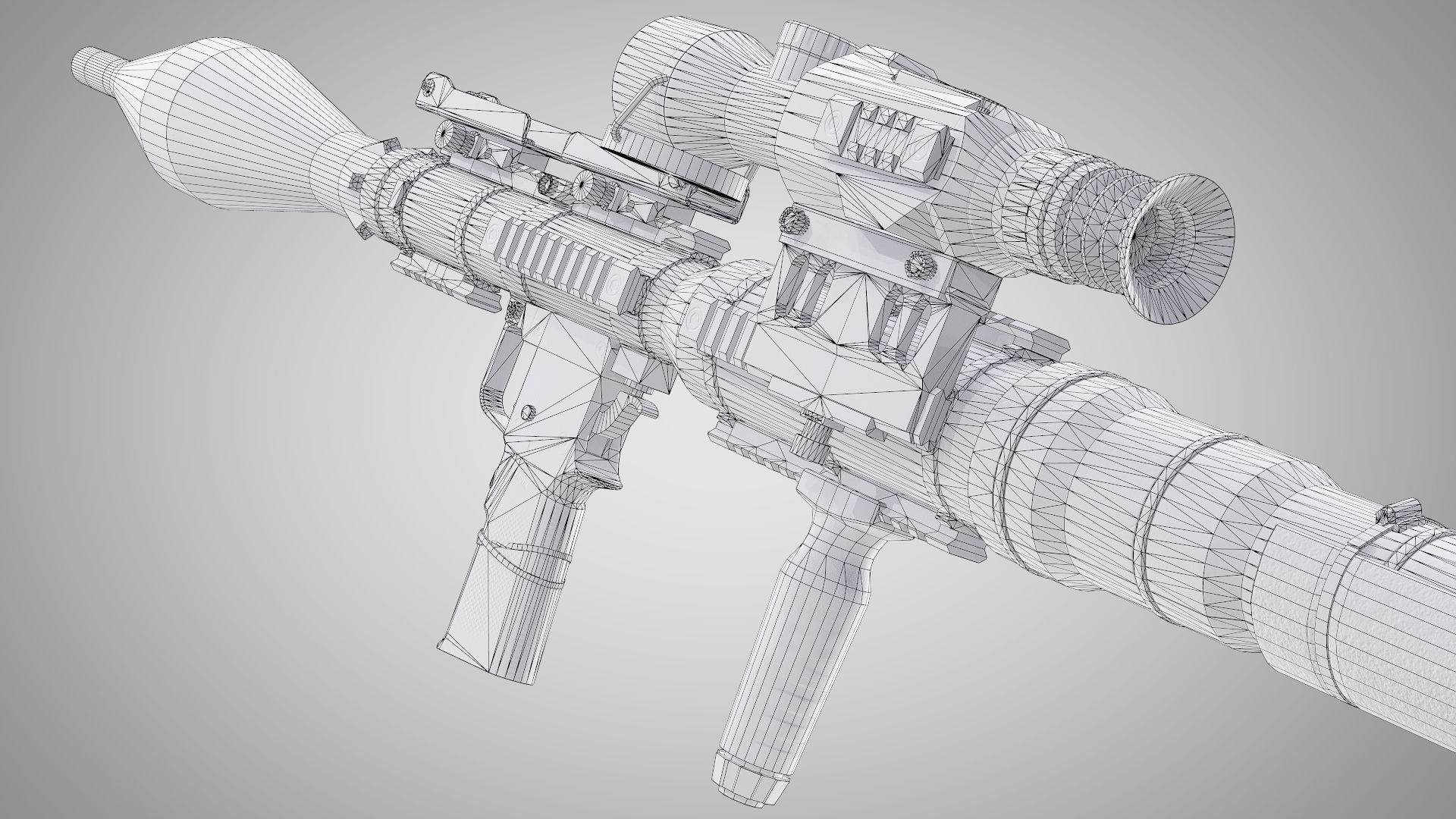 3D model AirTronic Precision Rocket Launcher PSRL FPS Game Ready Weapon ...