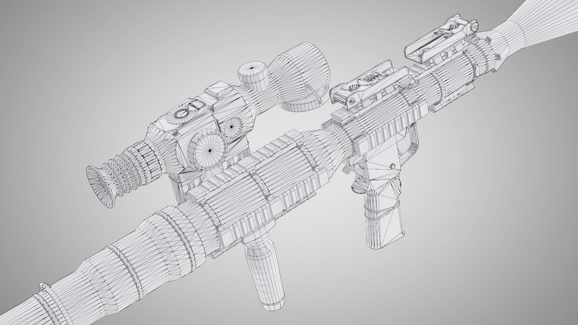 3D model AirTronic Precision Rocket Launcher PSRL FPS Game Ready Weapon ...