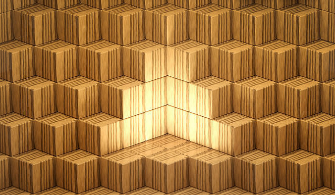 3D model Perfect cube array background VR / AR / low-poly | CGTrader