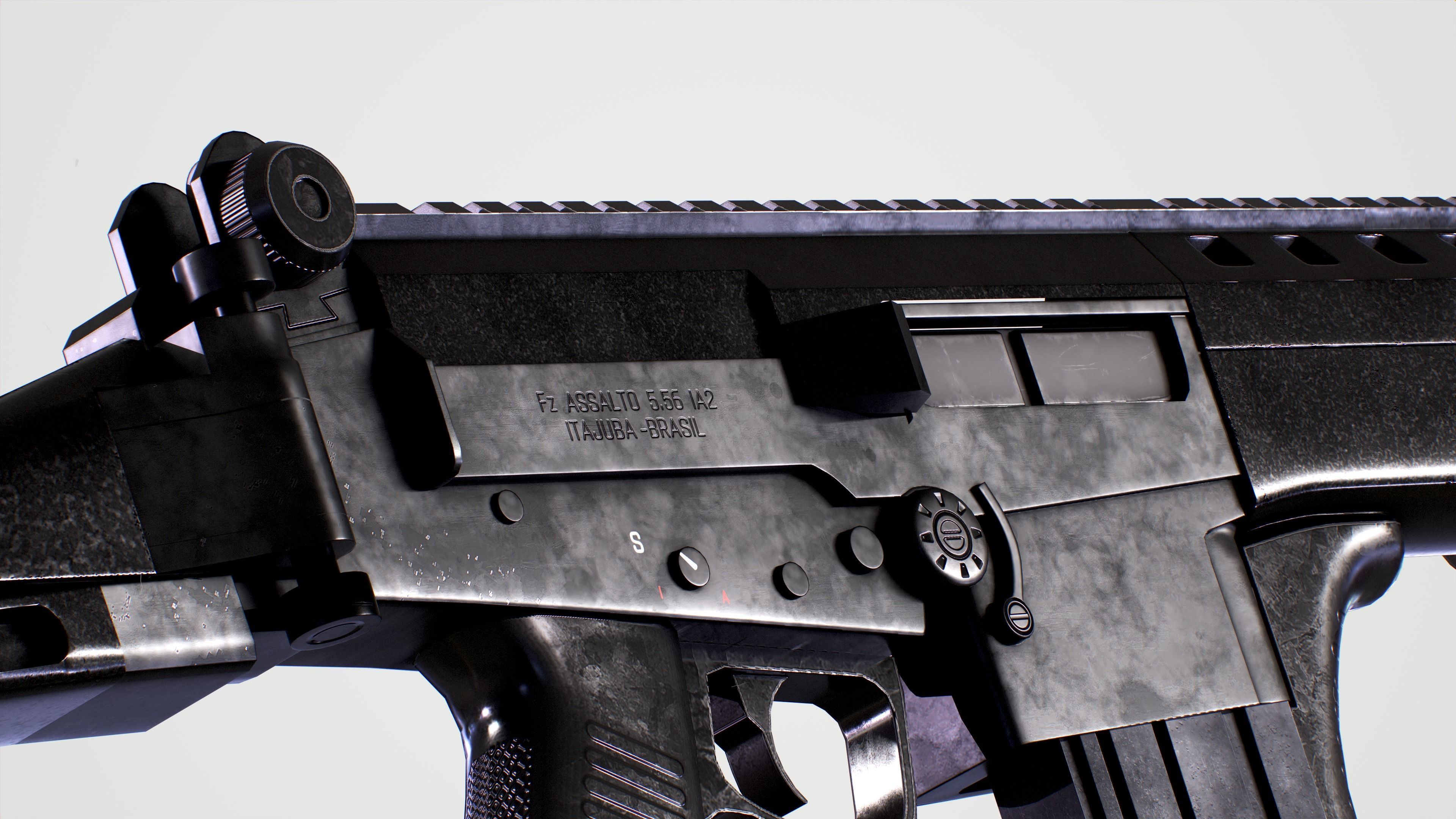 3D model IA2 - Brazillian Rifle VR / AR / low-poly | CGTrader