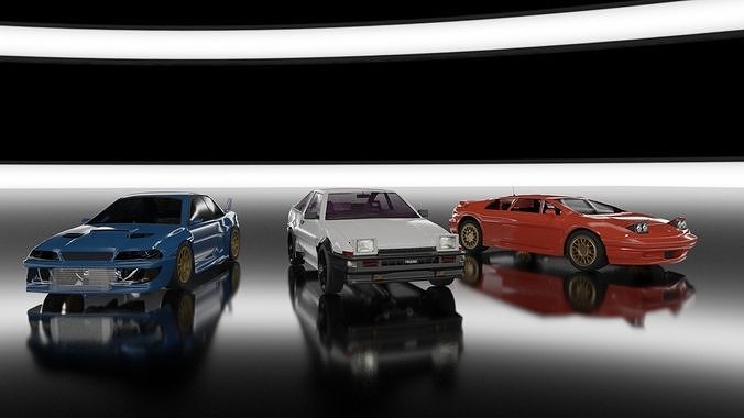 3D Model Collection Car Triad VR / AR / low-poly | CGTrader