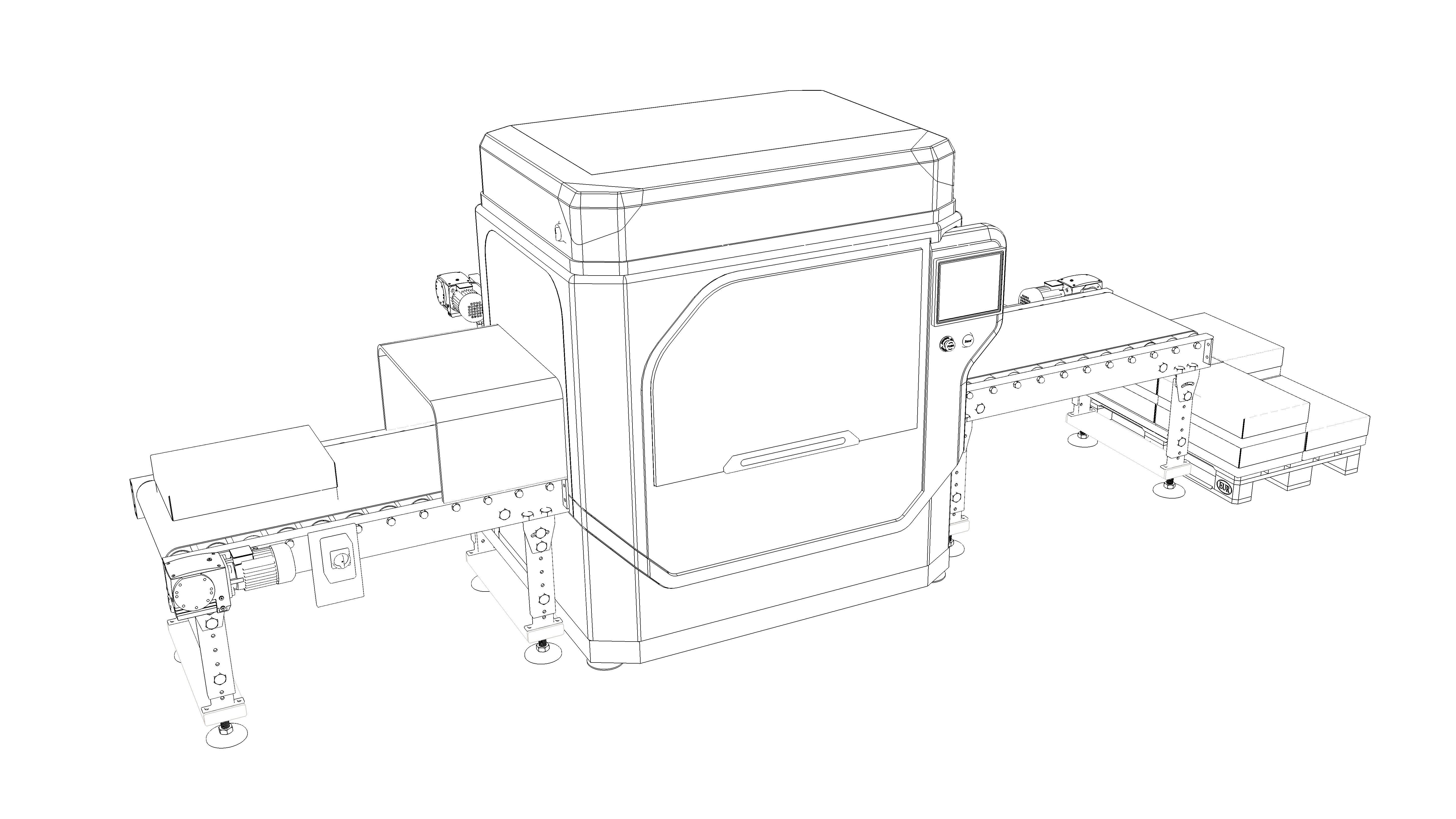 Industrial Unpacking Machine Concept 3D model | CGTrader