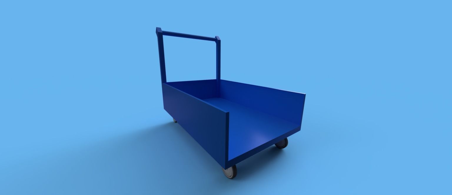 Industrial Trolley 3D | CGTrader